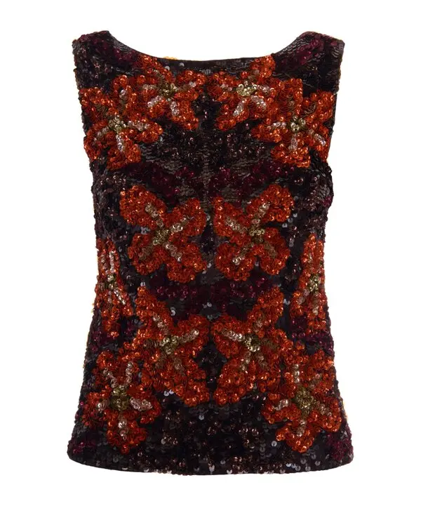 P.a.r.o.s.h Sequined Sleeveless Vest
