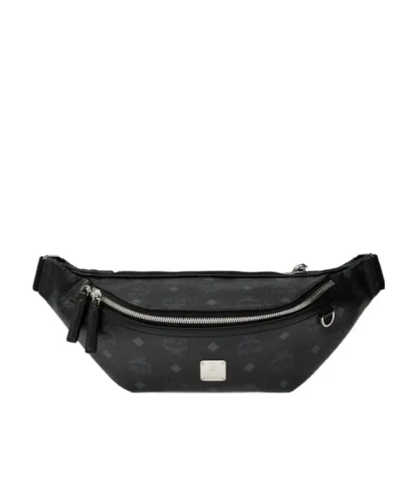 Mcm Logo-print Belt Bag - Black