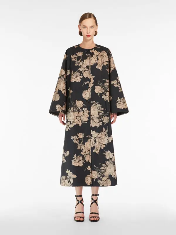 Max Mara Floral Pattern Coat