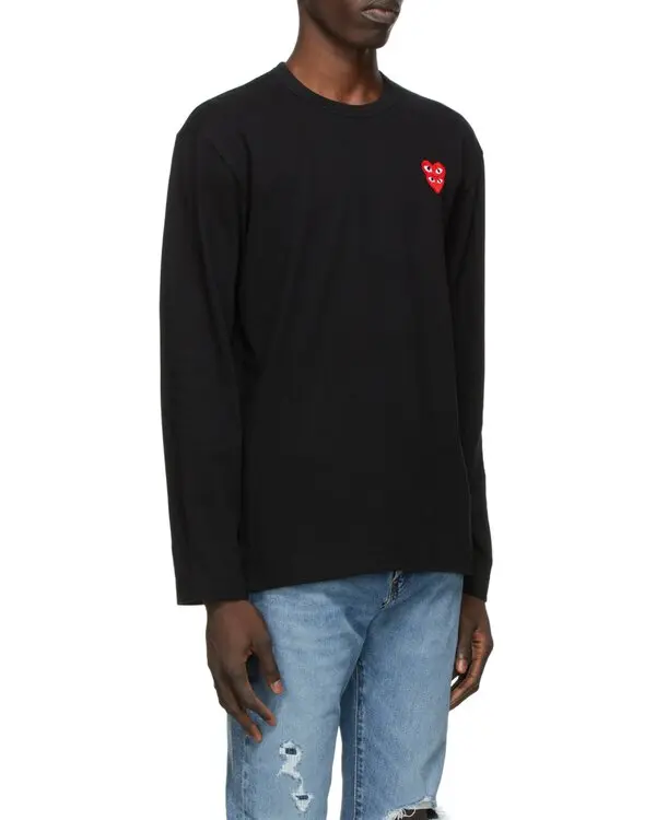 Play Comme Des Garcon Embroidered Logo T-shirt