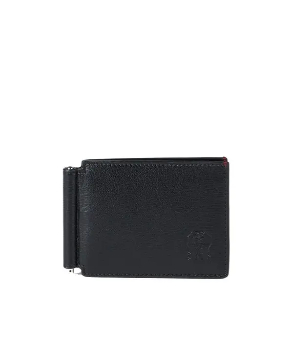 Brunello Cucinelli Grained Leather Money Clip Wallet