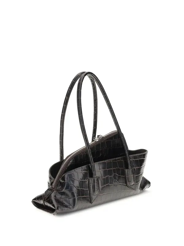 Attico Small La Passeggiata Shoulder Bag - Black