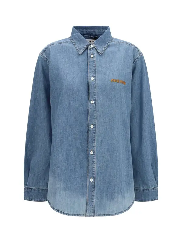 Miu Miu Chambray Shirt - Blue
