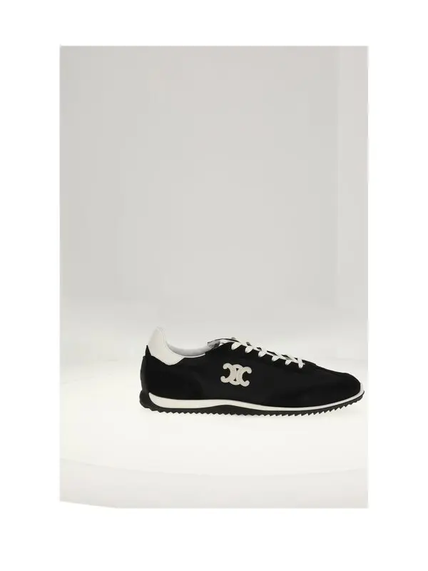 Celine Low Lace-up Sneakers With Triomphe Logo - Multicolor