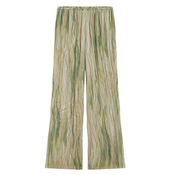 NOCTURNE Abstract Print Straight Leg Trousers
