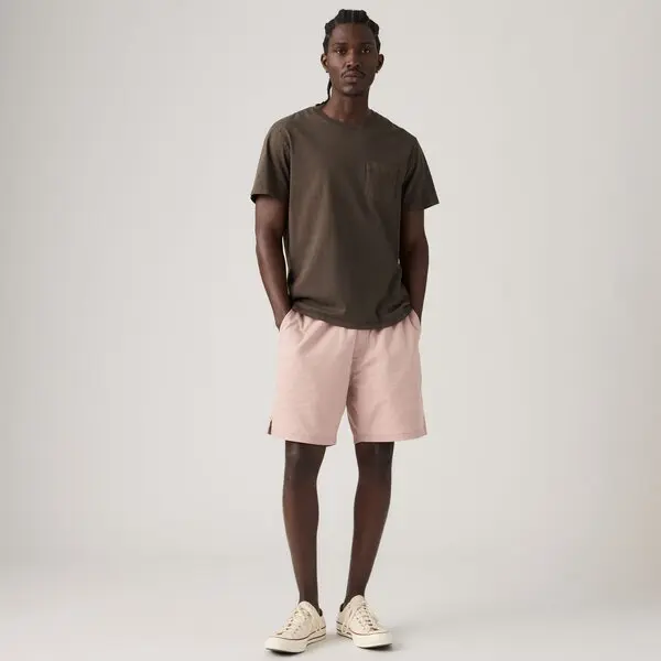 LEVI'S Cotton Linen 7" Boxer Shorts - Fawn