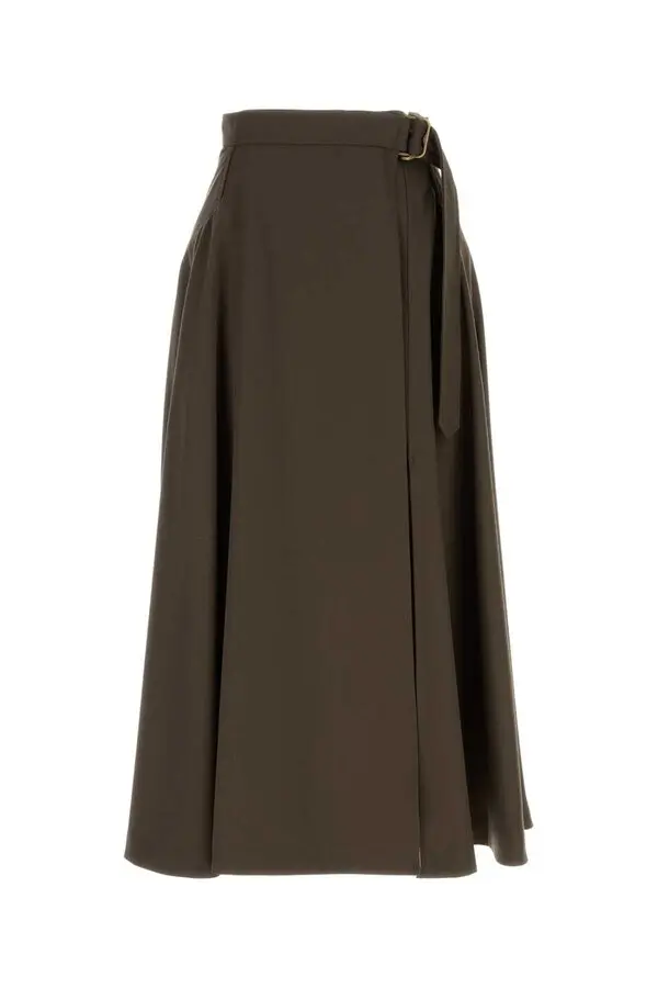 Burberry Wool Skirt - Brown
