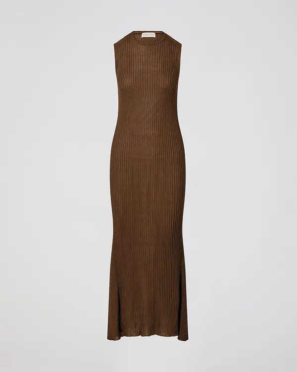 Veronica De Piante Gabby Knit Dress - Camel