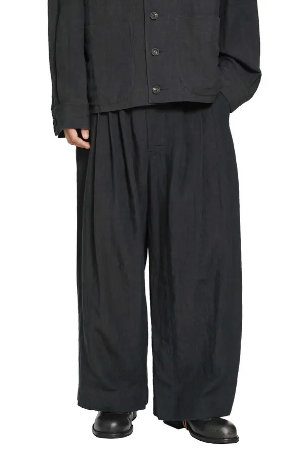 ZIGGY CHEN Wide-leg Trousers - Black