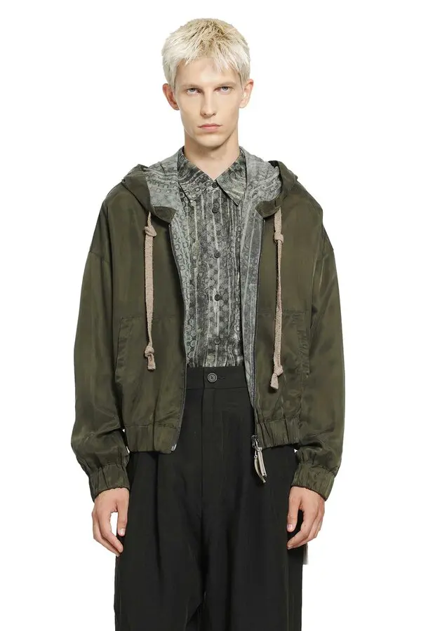ZIGGY CHEN Cropped Full Zip Hoodie