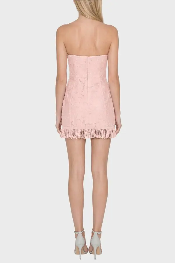 Amanda Uprichard Lisa Romper With Fringe Detail