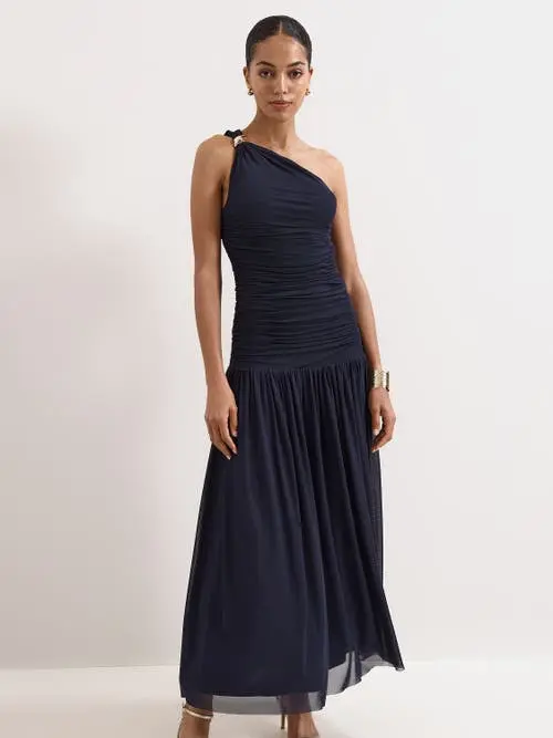 PHASE EIGHT Melina Ruched Midi Dress