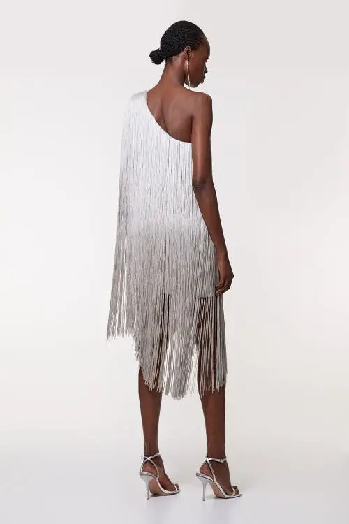 Karen Millen Petite Fringe Mini Dress