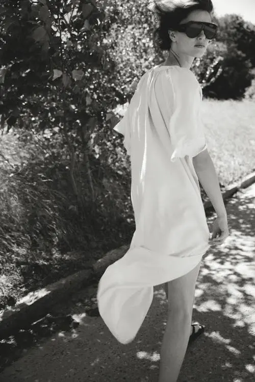 H&M Tie-detail Tunic Dress