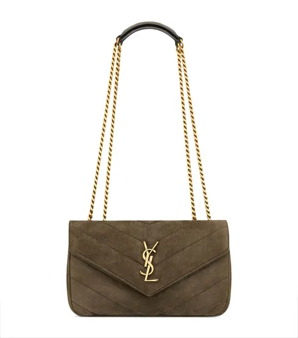 Saint Laurent Small Suede Loulou Shoulder Bag