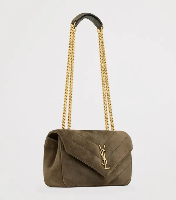 Saint Laurent Small Suede Loulou Shoulder Bag