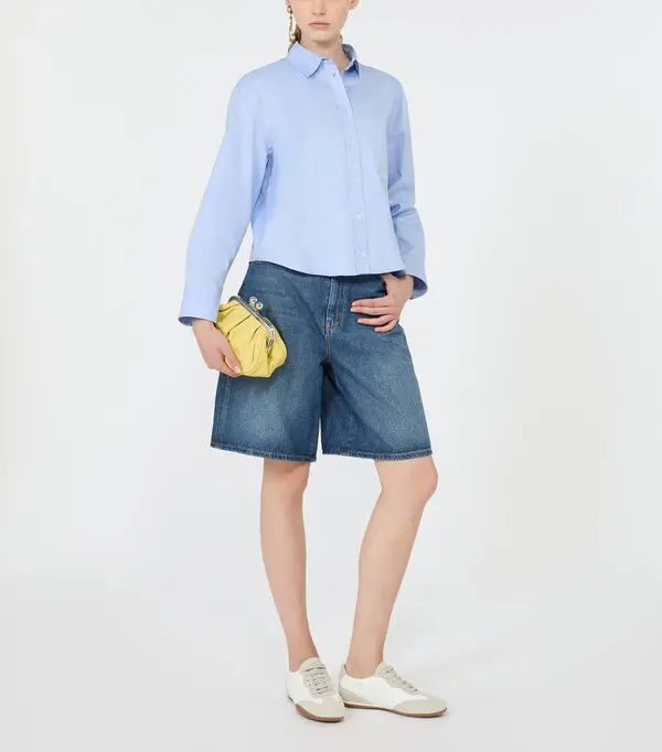 Max Mara Cotton Cropped Shirt
