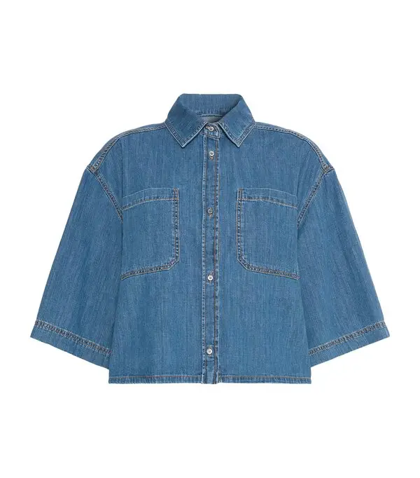 Max Mara Cotton Denim Shirt - Navy