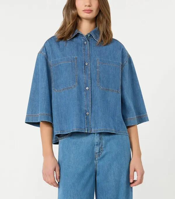 Max Mara Cotton Denim Shirt