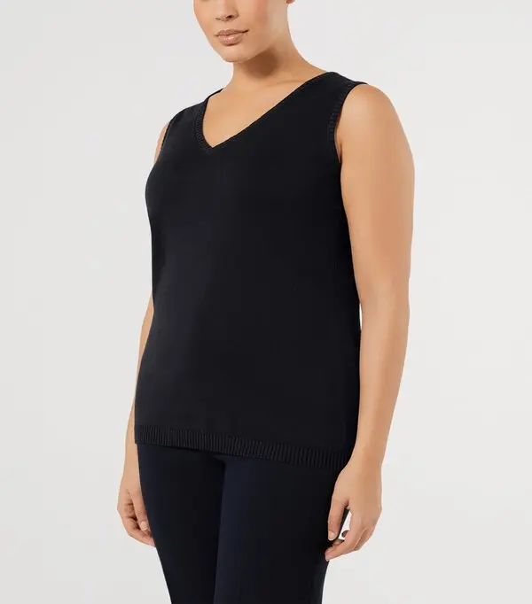 Marina Rinaldi Cotton Knitted Top & Cardigan Set