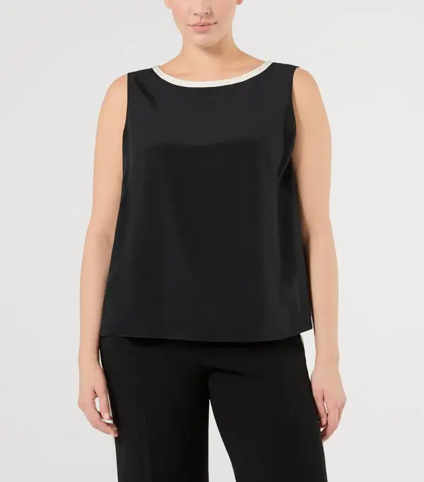 Marina Rinaldi Silk Sleeveless Top