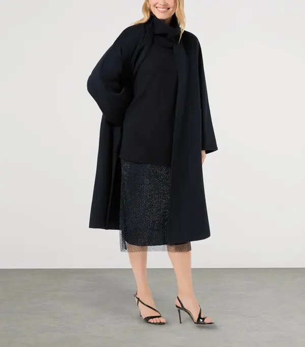 Marina Rinaldi Crystal-embellished Net Skirt