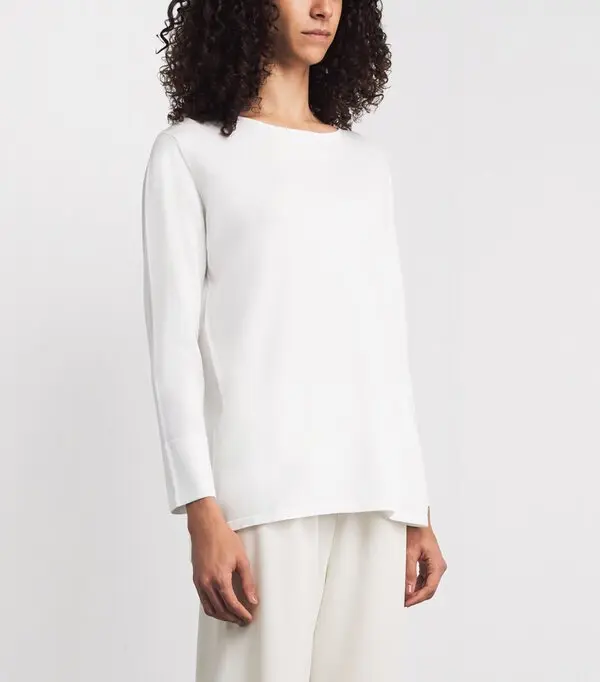 Max Mara Crew Neck Sweater - White