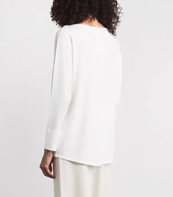 Max Mara Crew Neck Sweater - White