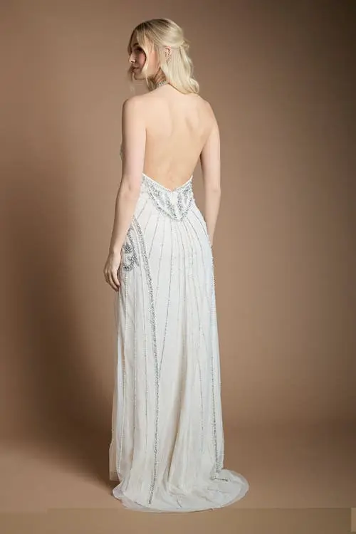 Coast Embellished Halterneck Maxi Dress