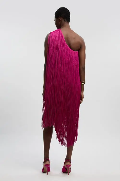Karen Millen Bandage Fringe Mini Dress