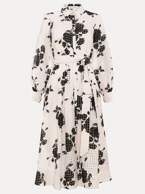 PHASE EIGHT Natalie Floral Belted Shirt Dress