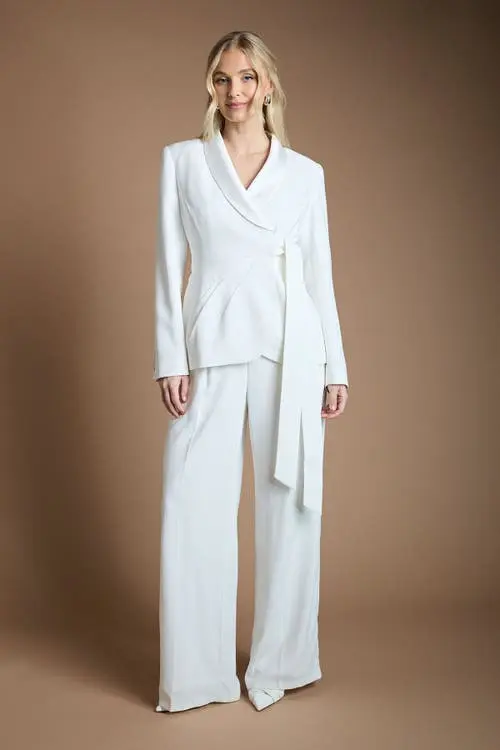 Coast Satin Collared Neck Bridal Blazer