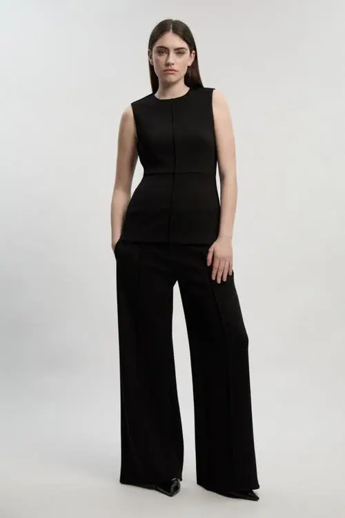 Karen Millen Ponte Wide Leg Trouser