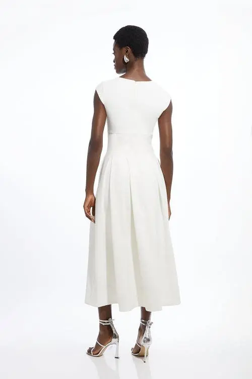 Karen Millen Square Neck Midi Dress