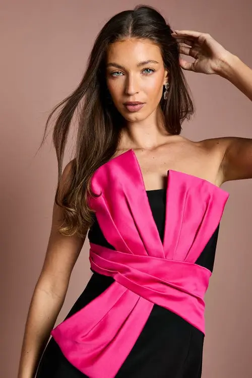 Coast Bandeau Maxi Dress With Bow Detail