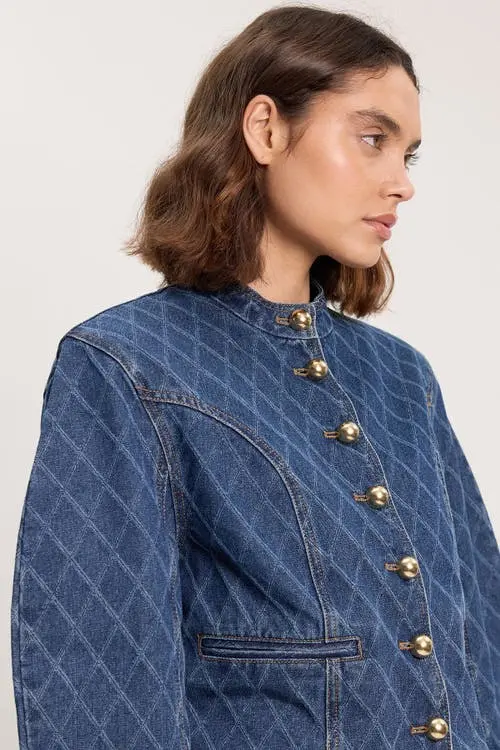 Karen Millen Denim Balloon Jacket