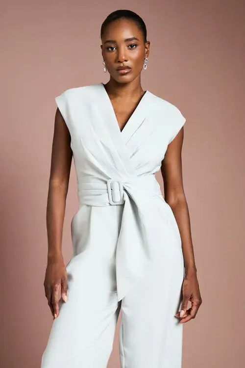Coast Belted Wide-leg Jumpsuit