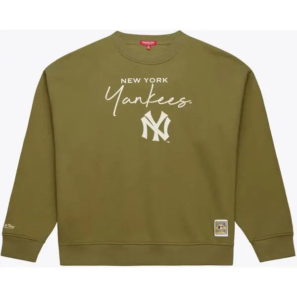 Mitchell & Ness New York Yankees Cooperstown Collection Fleece Sweatshirt - Olive