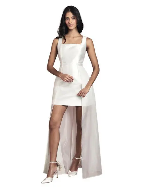 Coast Petite Wide Strap Mini Dress - Ivory