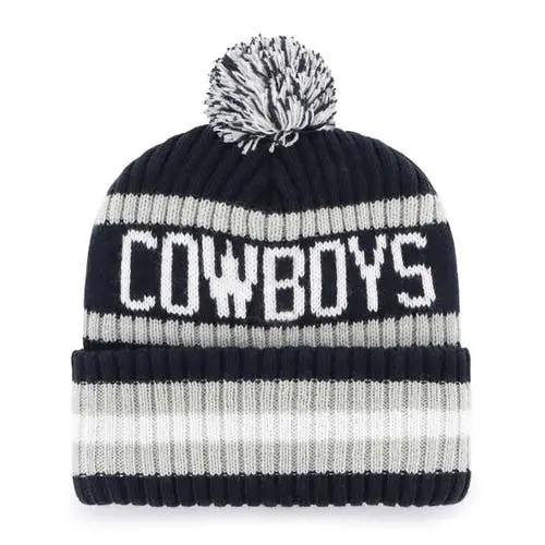 '47 Dallas Cowboys Bering Cuffed Knit Hat With Pom