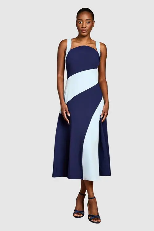 Coast Color Block Midi Dress
