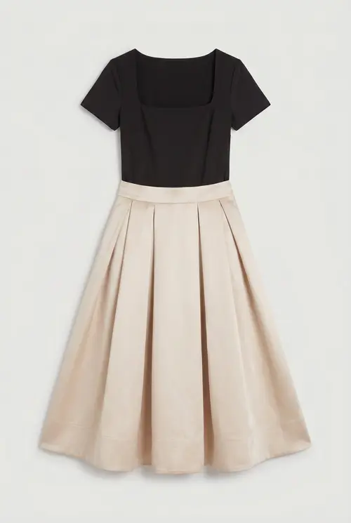 Coast High-waist Full Volume A-line Skirt - Champagne