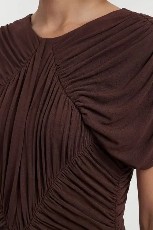 Karen Millen Ruched Jersey Maxi Dress