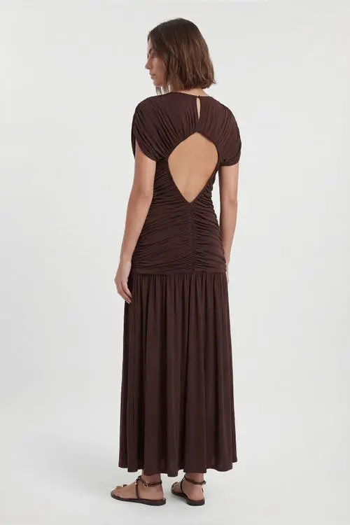 Karen Millen Ruched Jersey Maxi Dress