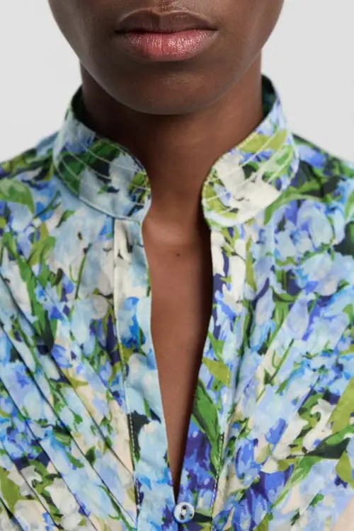 Karen Millen Floral Puff Sleeve Blouse