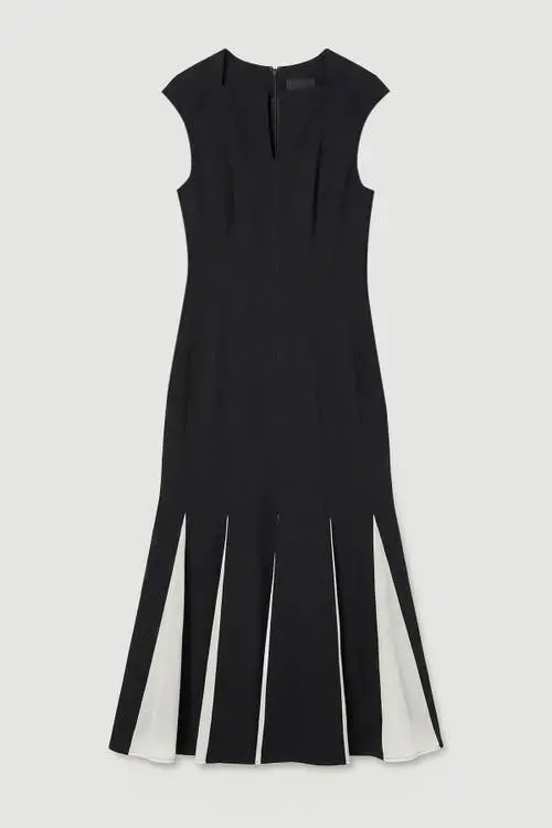 Karen Millen Godet Detail Maxi Dress