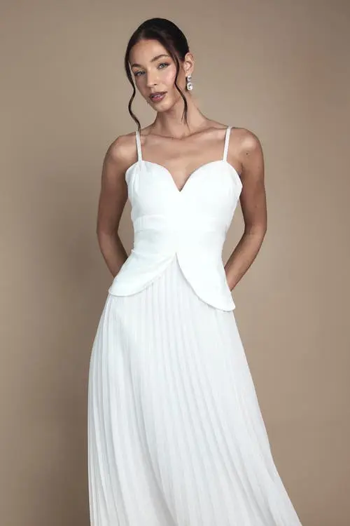 Coast Strappy Crepe Maxi Dress With Peplum Detail