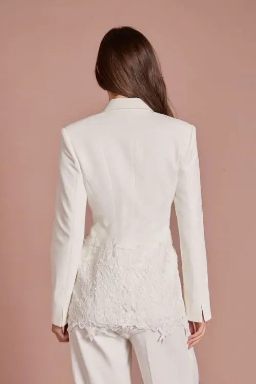 Coast Longline Floral Embroidered Blazer