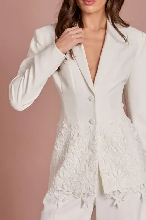 Coast Longline Floral Embroidered Blazer