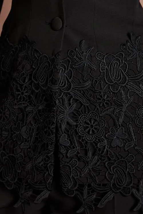 Coast Single Breasted Embroidered Lace Blazer